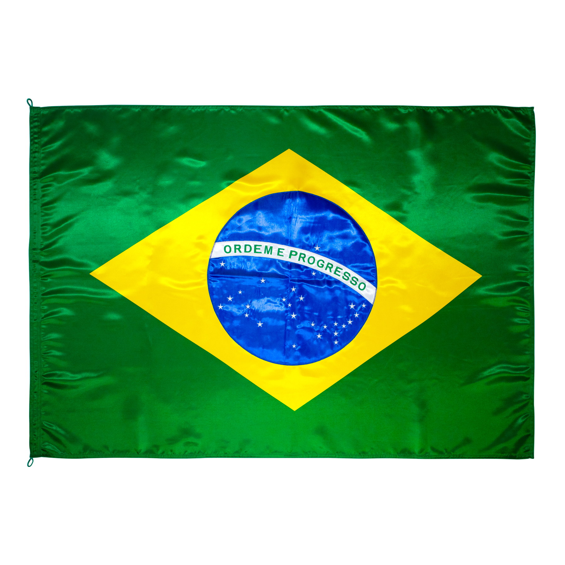 Bandeira Oficial do Brasil - Modelo Bordada em Cetim Dupla-Face ...